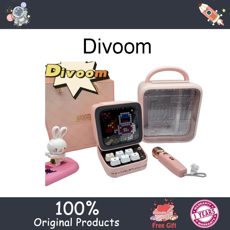 Divoom DITOO Bluetooth speaker, wireless singing microphone, small ...