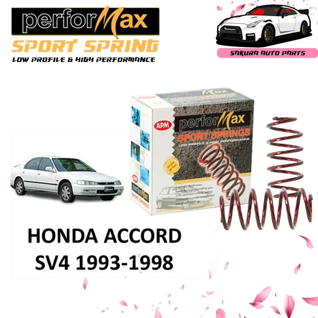 HONDA ACCORD SV4 LOWERED COIL SPORT SPRING APM PERFORMAX | Shopee Malaysia