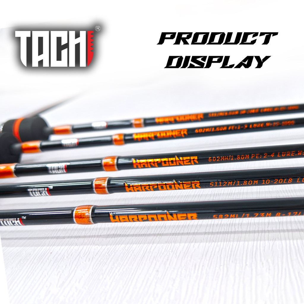 🇲🇾🔥TACHI HARPOONER ROD Butt Joint ML M MH Fishing Rod Casting BC ...