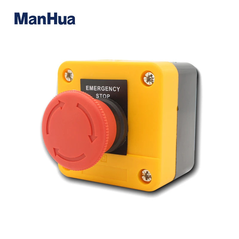 ManHua XBZA53 Waterproof Emergency Stop Switch Control Box Mushroom ...