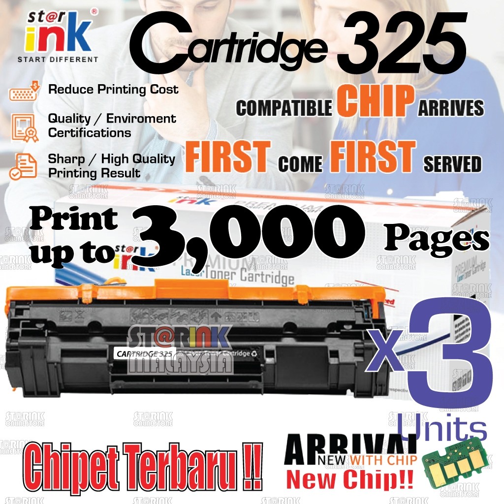 3x Compatible to Canon Cartridge 325 CRG325 Canon325 LBP6000 LBP6030 ...