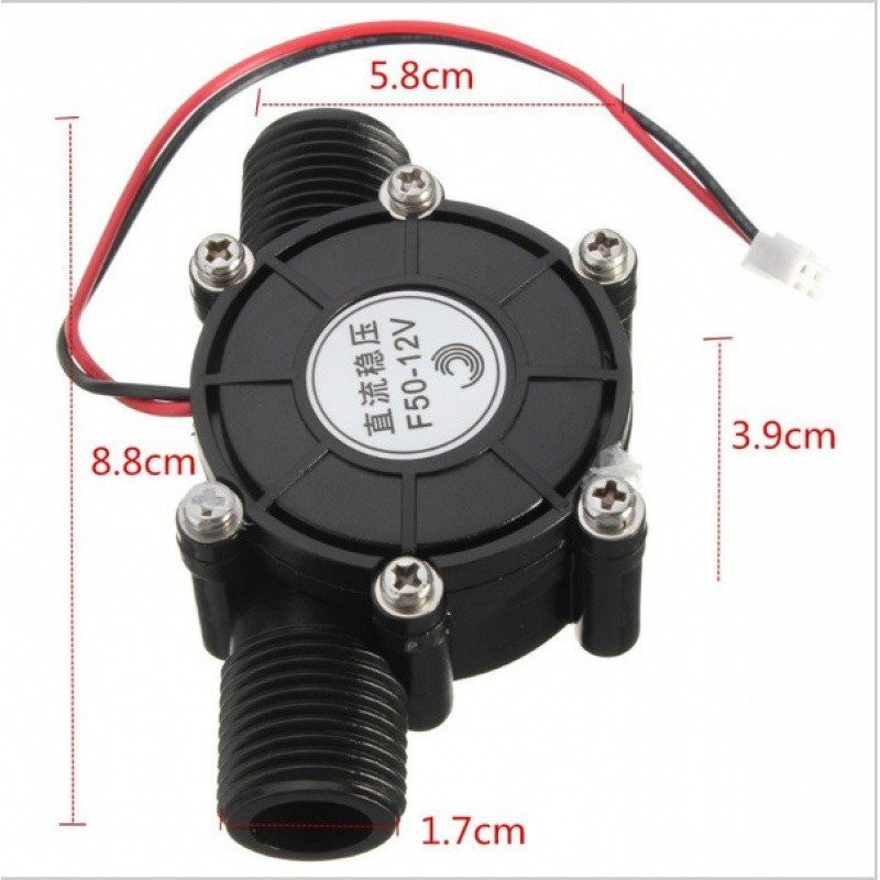 Micro Faucet DC Test Generator Small Water Power 12V#水力发电机发电机管道式 In44 ...