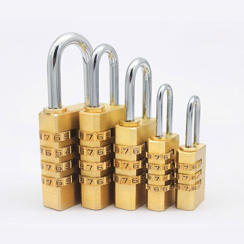 Brass Padlock Combination Padlock Luggage Combination Lock Anti-theft ...