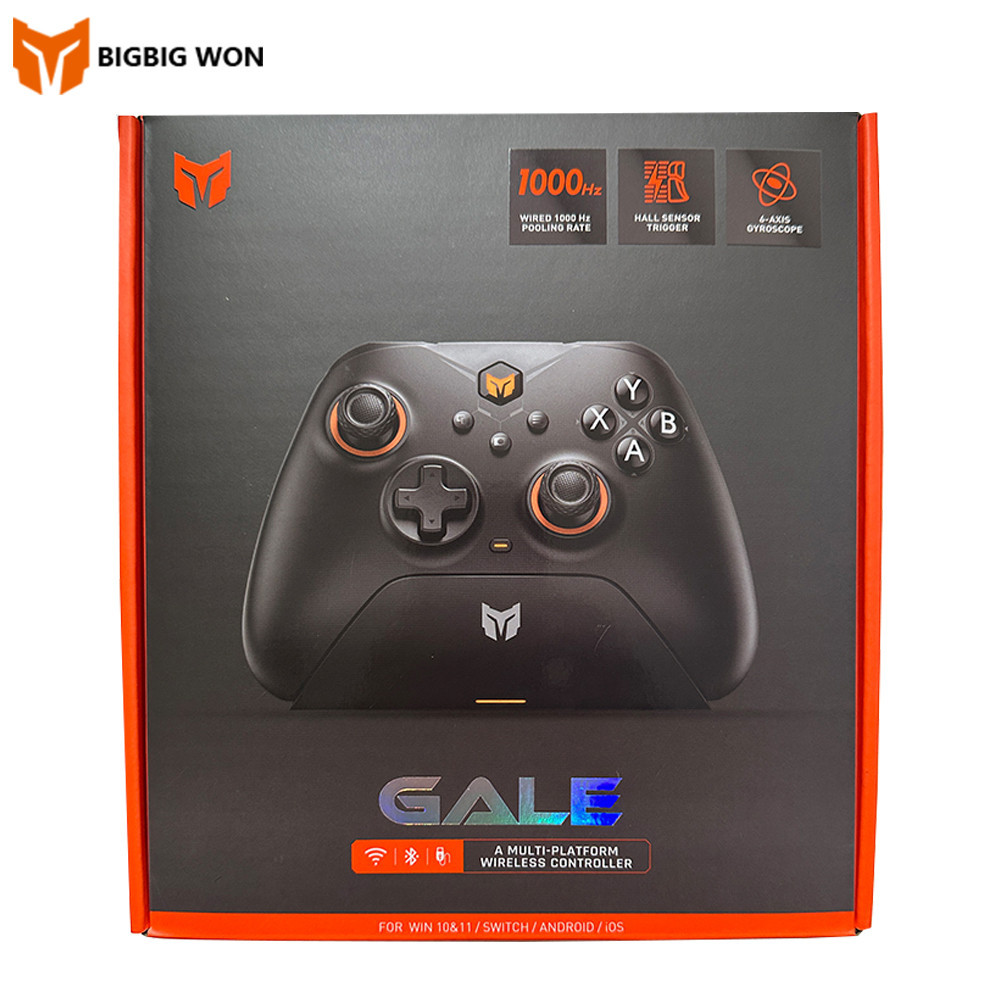 BIGBIG Won Gale Wireless Gaming Controller Hall Trigger 2.4G Bluetooth ...