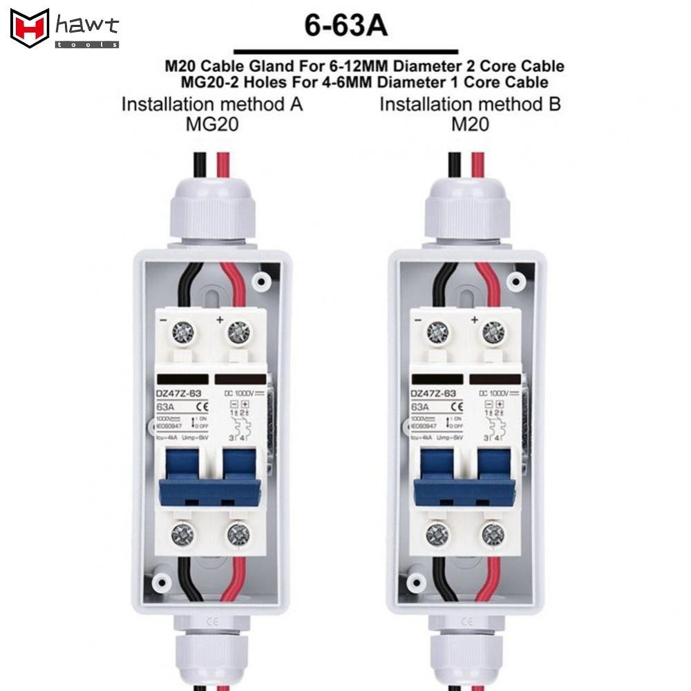 IP65 Waterproof Circuit Breaker Box 1pc Solar System Isolation Switch ...