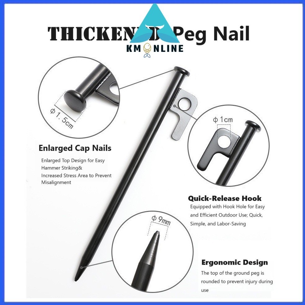 Ground peg nail tent camp windproof fixed nails canopy beach steel ...
