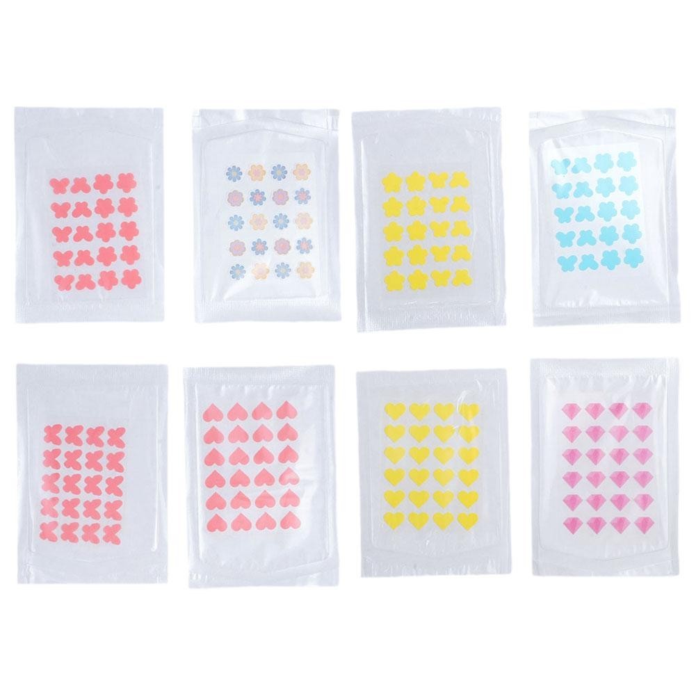 20pcs/24pcs Acne Patch Cute Flower Butterfly PE Acne Care Paste Cover ...