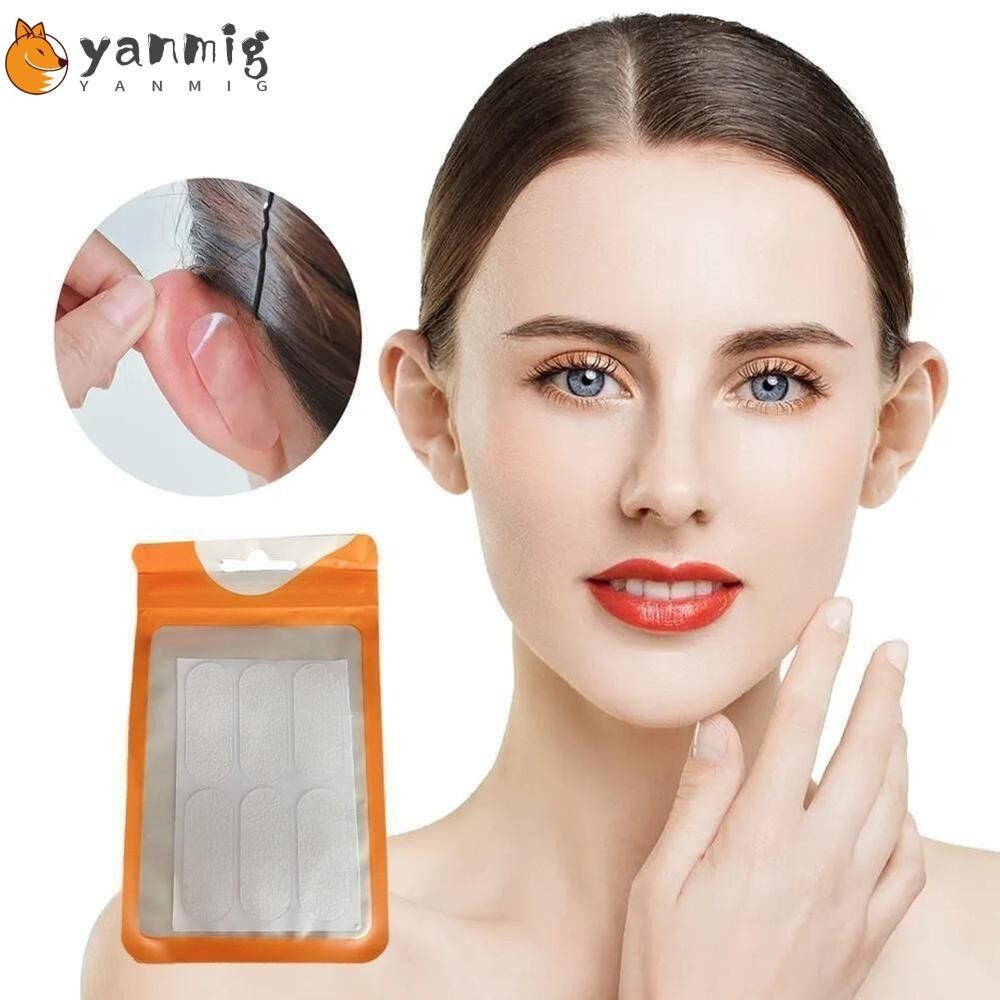 YANMIG Ear Correction Stickers, 6Pcs/Bag Transparent Smart Ear Sticker ...