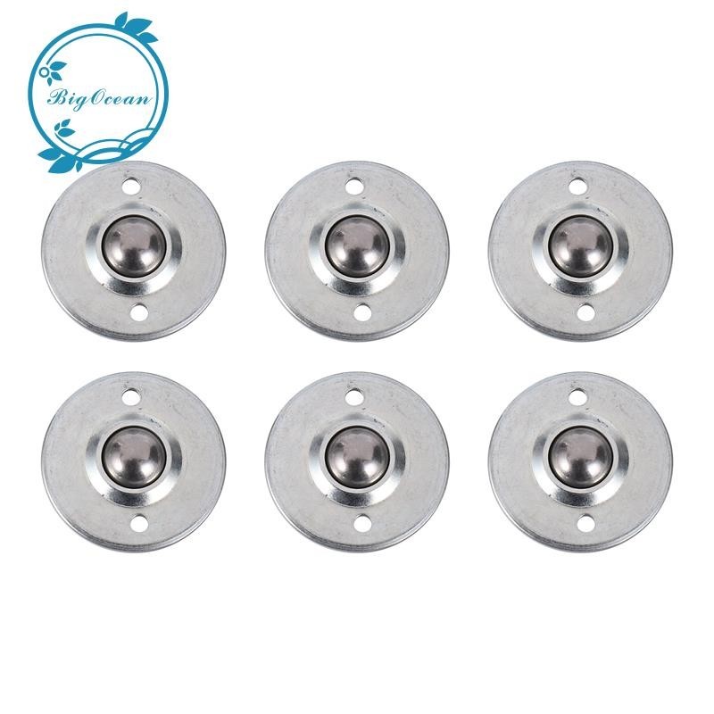 6pcs CY-16B 5/8-inch Bearing Steel Roller Ball Flange Conveyor Transfer ...