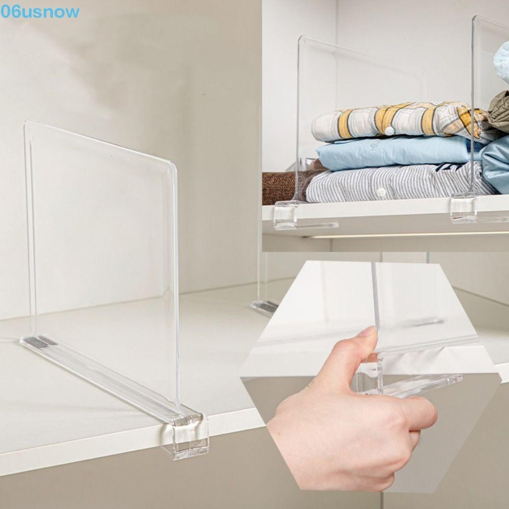 USNOW Book Storage Divider, Removable Vertical Transparent Acrylic ...