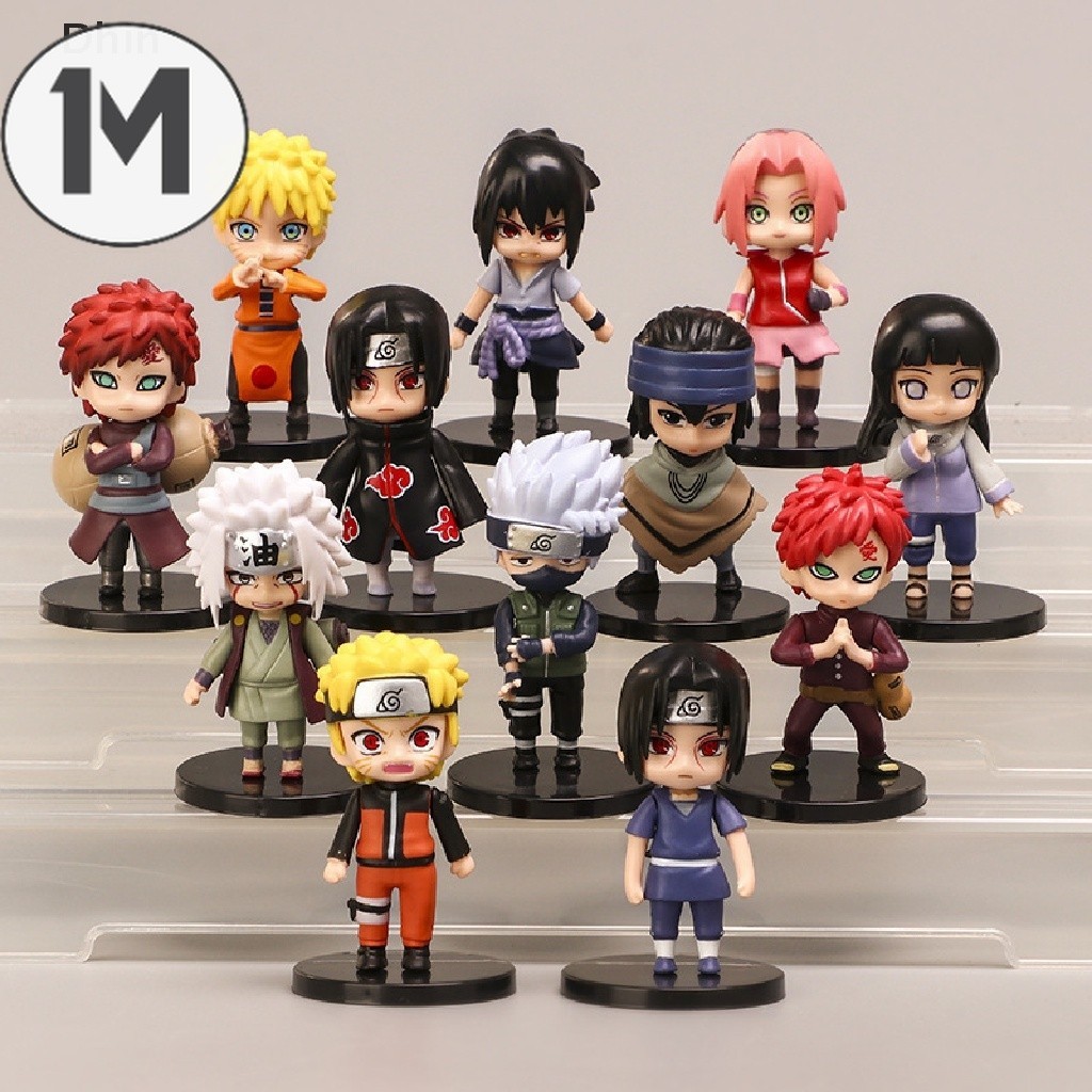 1M 12pcs/set Naruto Anime Shippuden Hinata Sasuke Itachi Kakashi Gaara ...