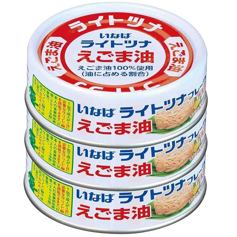 Inaba Food Inaba Domestic Light Tuna Flake with Perilla Oil 70g x 3 ...
