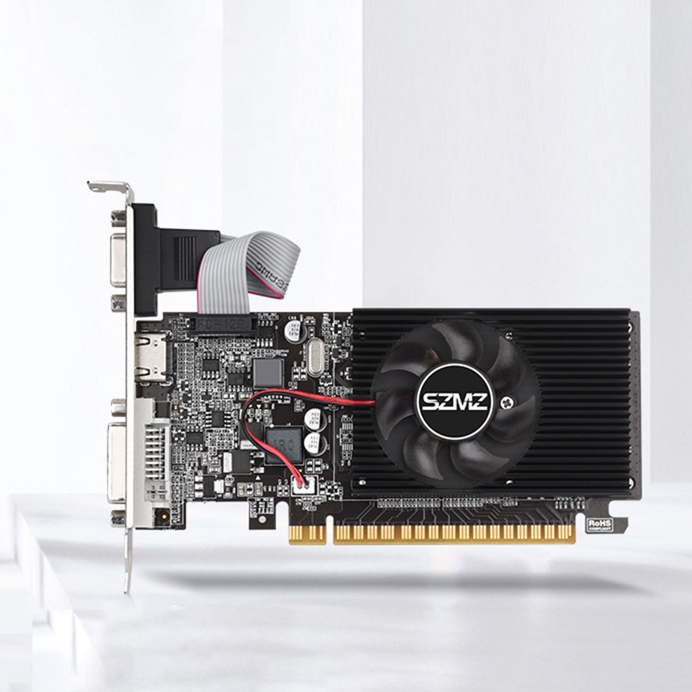 keepdreaming GT210 1GB Discrete Graphics with DVI VGA HD-Compatibe Port Gaming Graphics Card ...