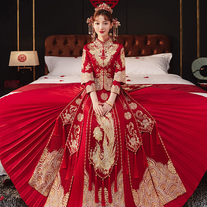 W Winter Xiuhe Clothes Bride 2024 Wedding Clothes Chinese Wedding ...