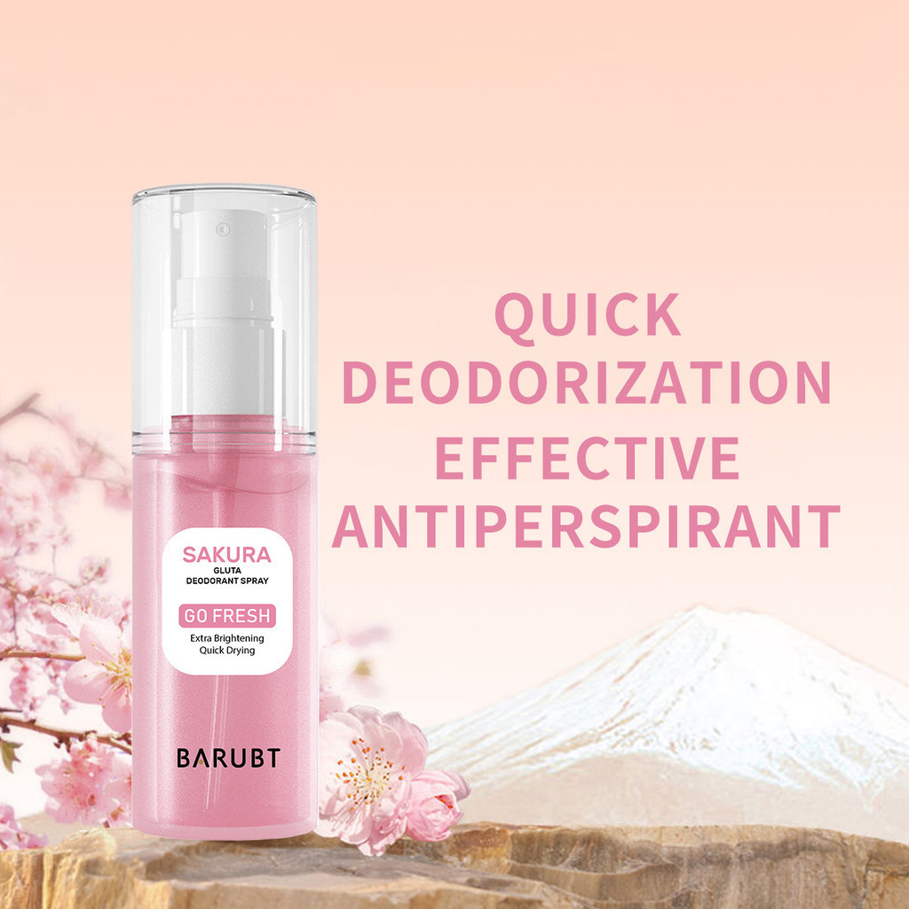 Barubt Cherry Blossom Fragrance Deodorant Spray Deodorant Body Odor ...