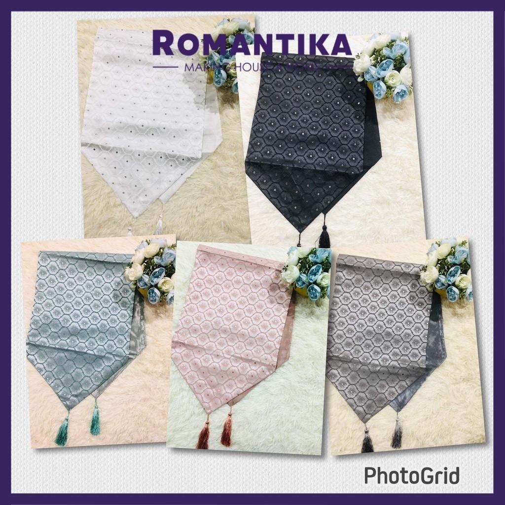 Romantika Classic Table Runner 1.5m Table Cloth Linen Cotton Wedding ...