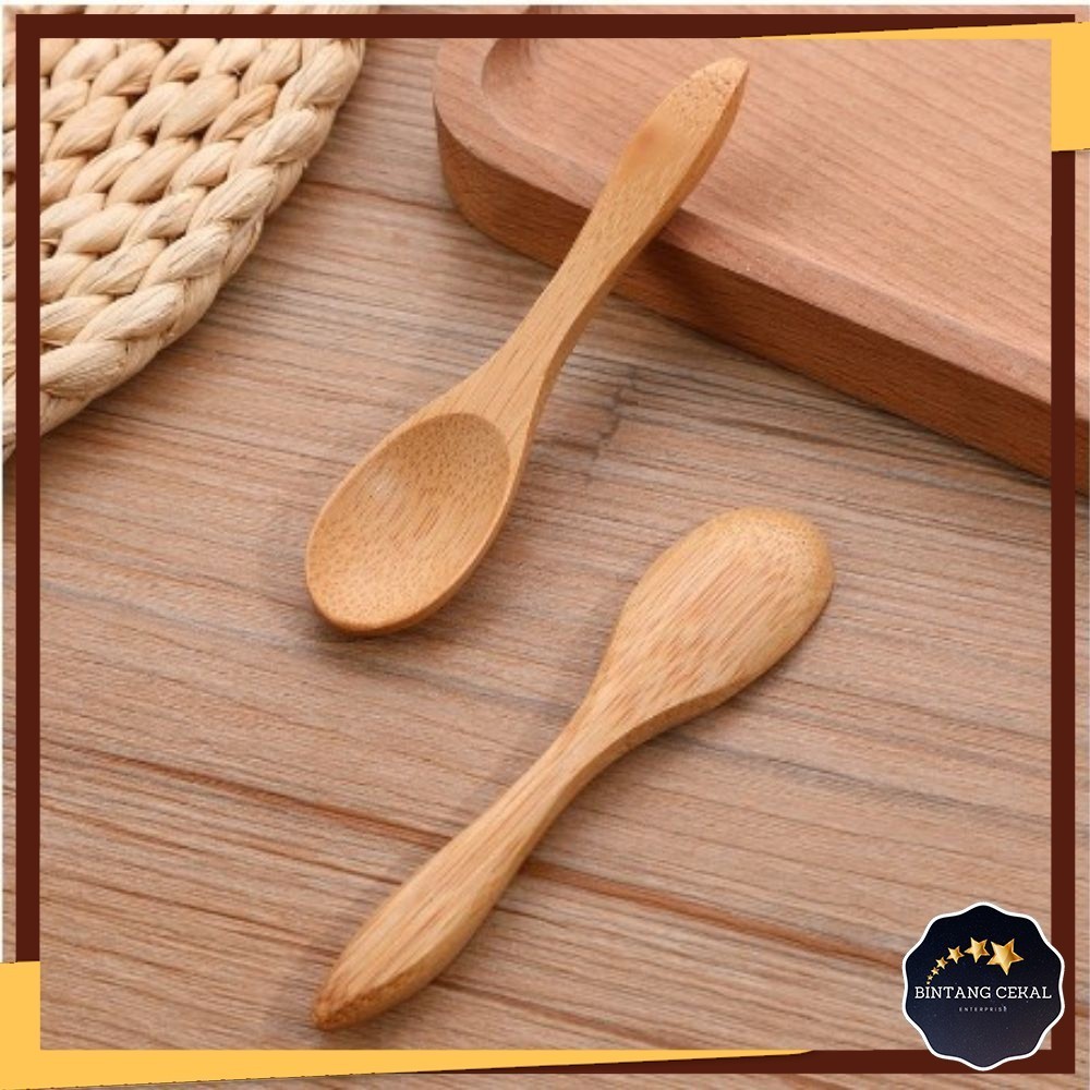 BC Small Wooden Spoon Kitchen Dessert Safe For Kids Eco-friendly Sudu ...