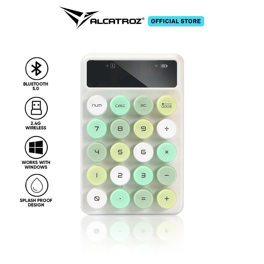 Alcatroz JellyBean Num A3 Bluetooth Number Pad | 2.4G Wireless | Shopee ...