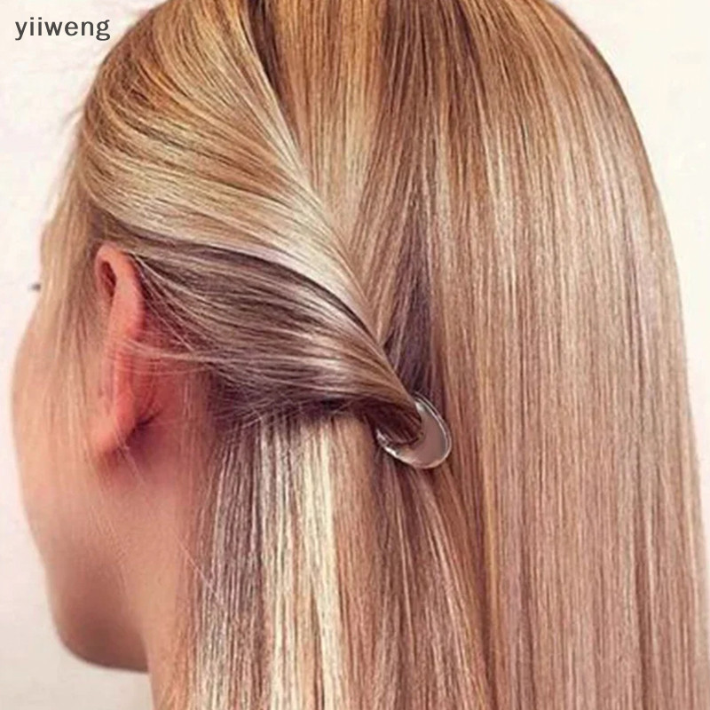 [yiiweng] Simple U-shaped Wavy Hair Clip Women's Round Headed Hair Fork ...