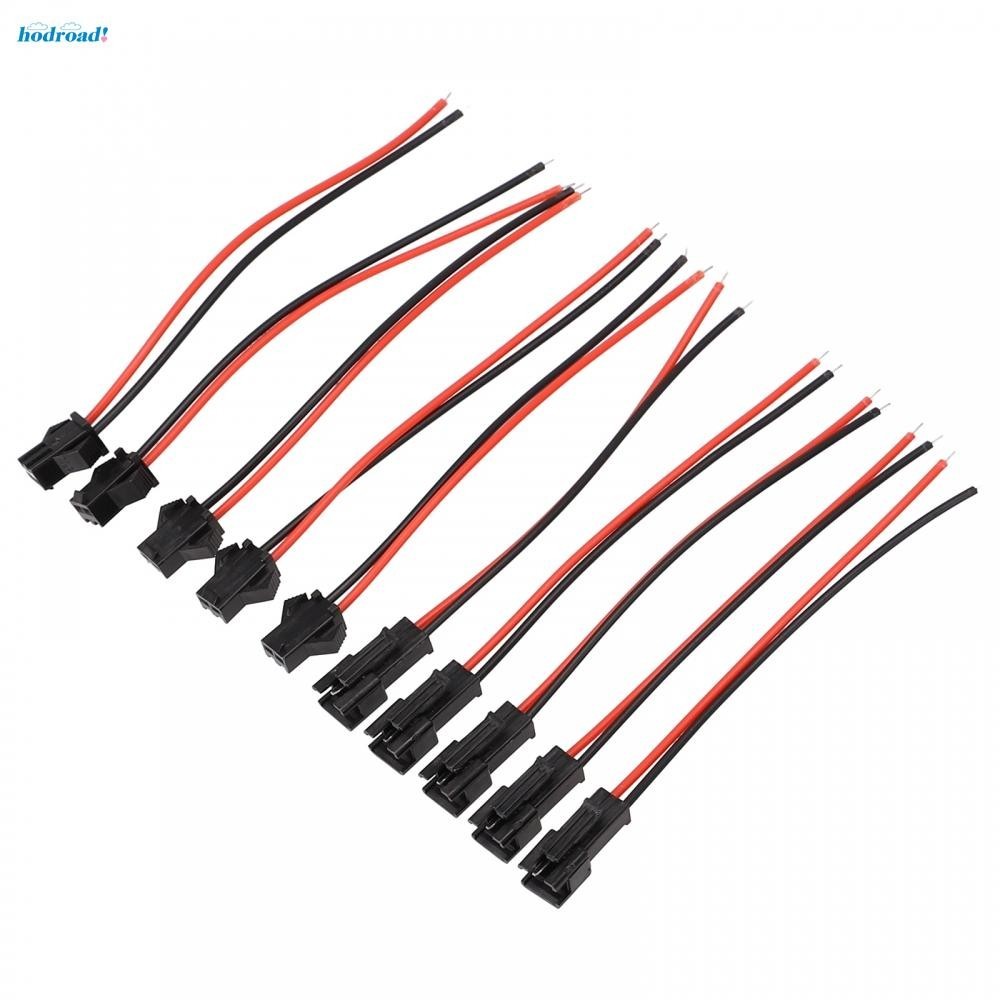 10x SM 2-Pins 2P Female Male Plug Connector Wire Cables Adapter Cable ...