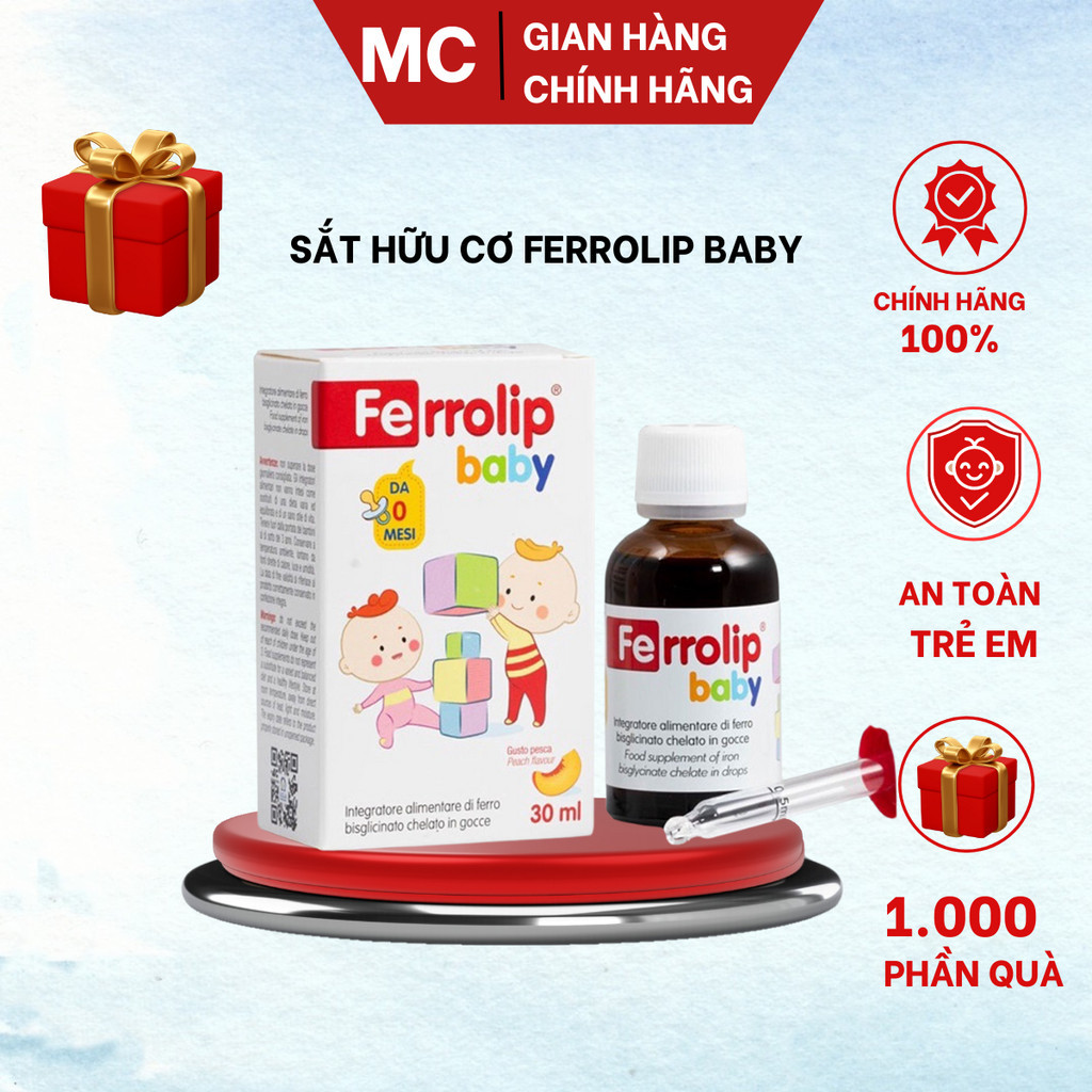 Ferrolip Baby, Peach Italya Iron, Delicious, Not Hot, Supports Body ...