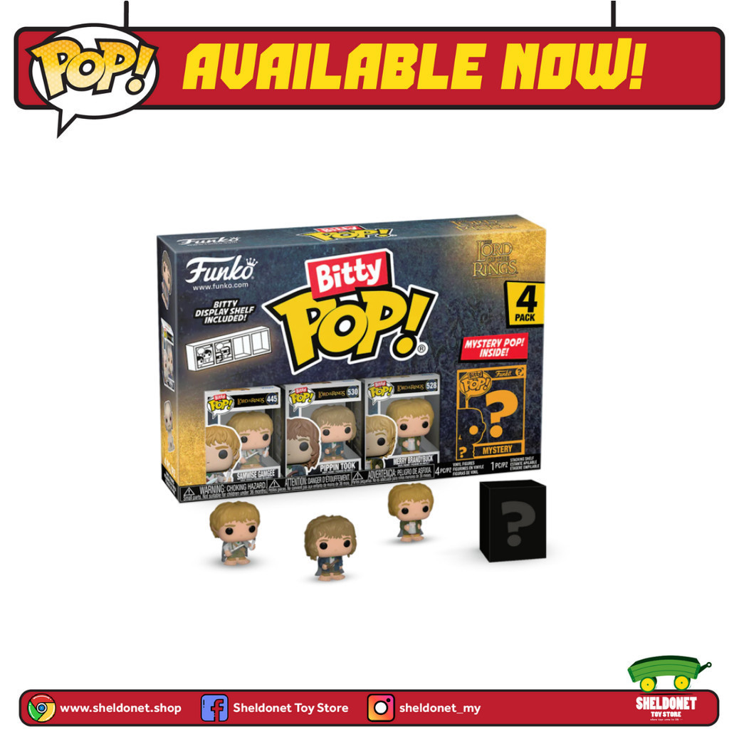 Funko Bitty Pop!: The Lord of the Rings - Samwise (4-Pack) | Shopee ...
