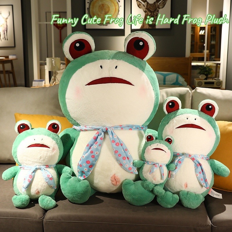 Kehidupan katak comel lucu adalah katak keras mainan mewah anak patung ...