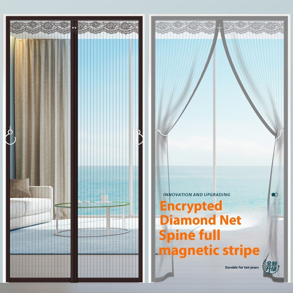 Door Curtain Screen Door Screen Window Velcro Magnetic Partition Self ...