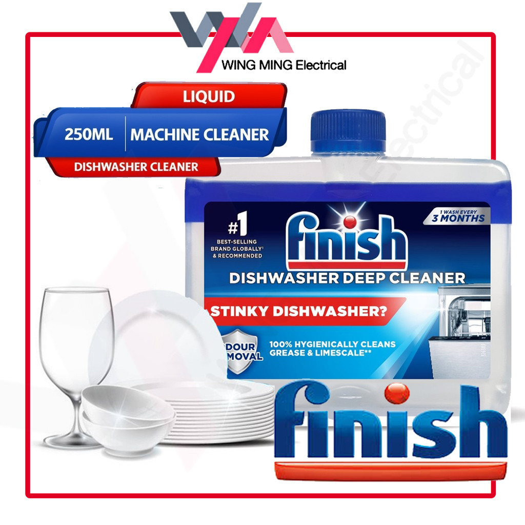 Finish 250ml dishwasher cleaner, 100% Hygienically Cleaner, Removes ...