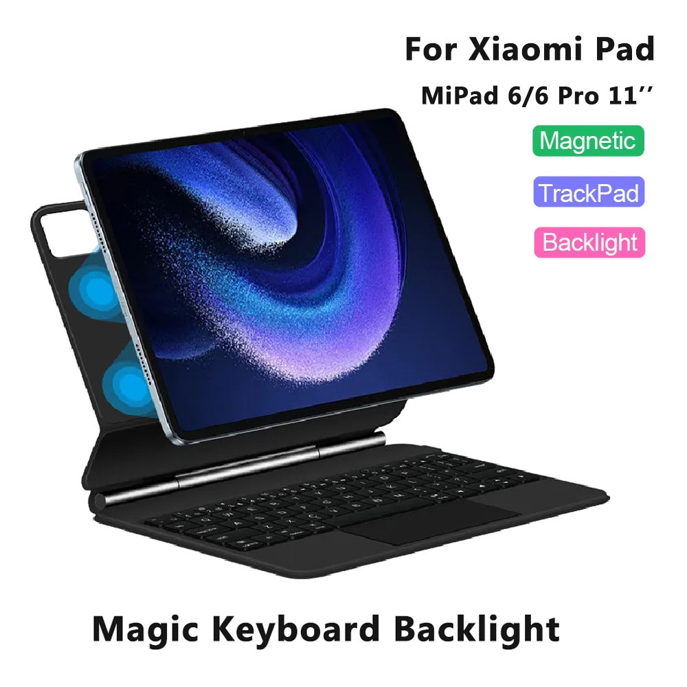 Bluetooth Blacklit Magnetic Keyboard Cover For Xiaomi pad 7S Pro 12.5 7 ...