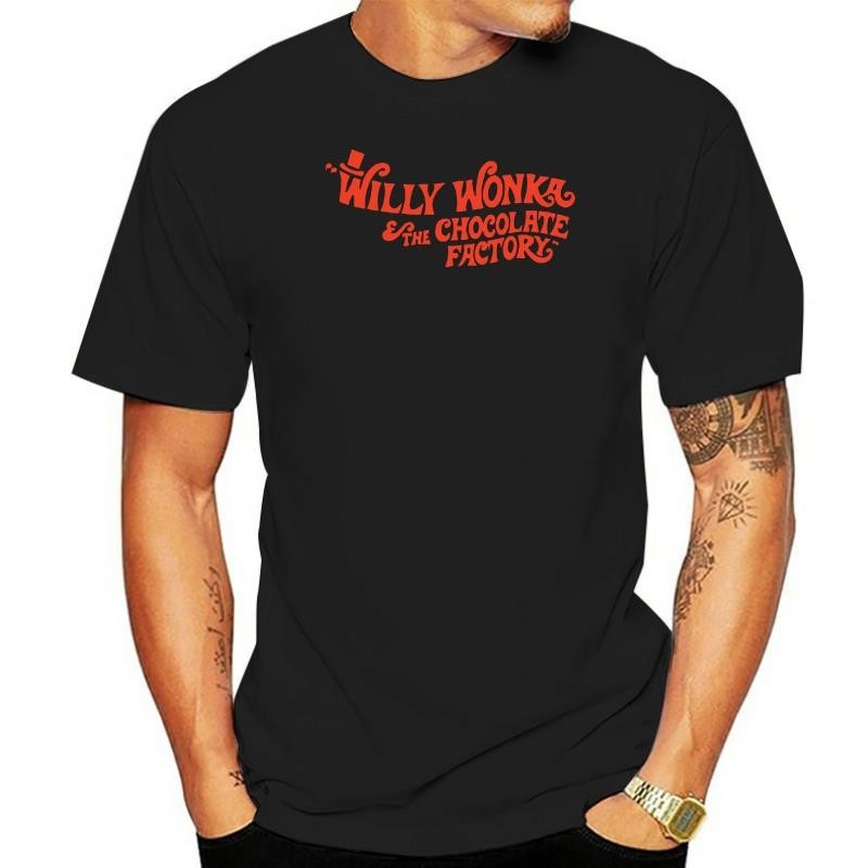 Willy Wonka And The Chocolate Factory Movie Logo men's t shirt black ...