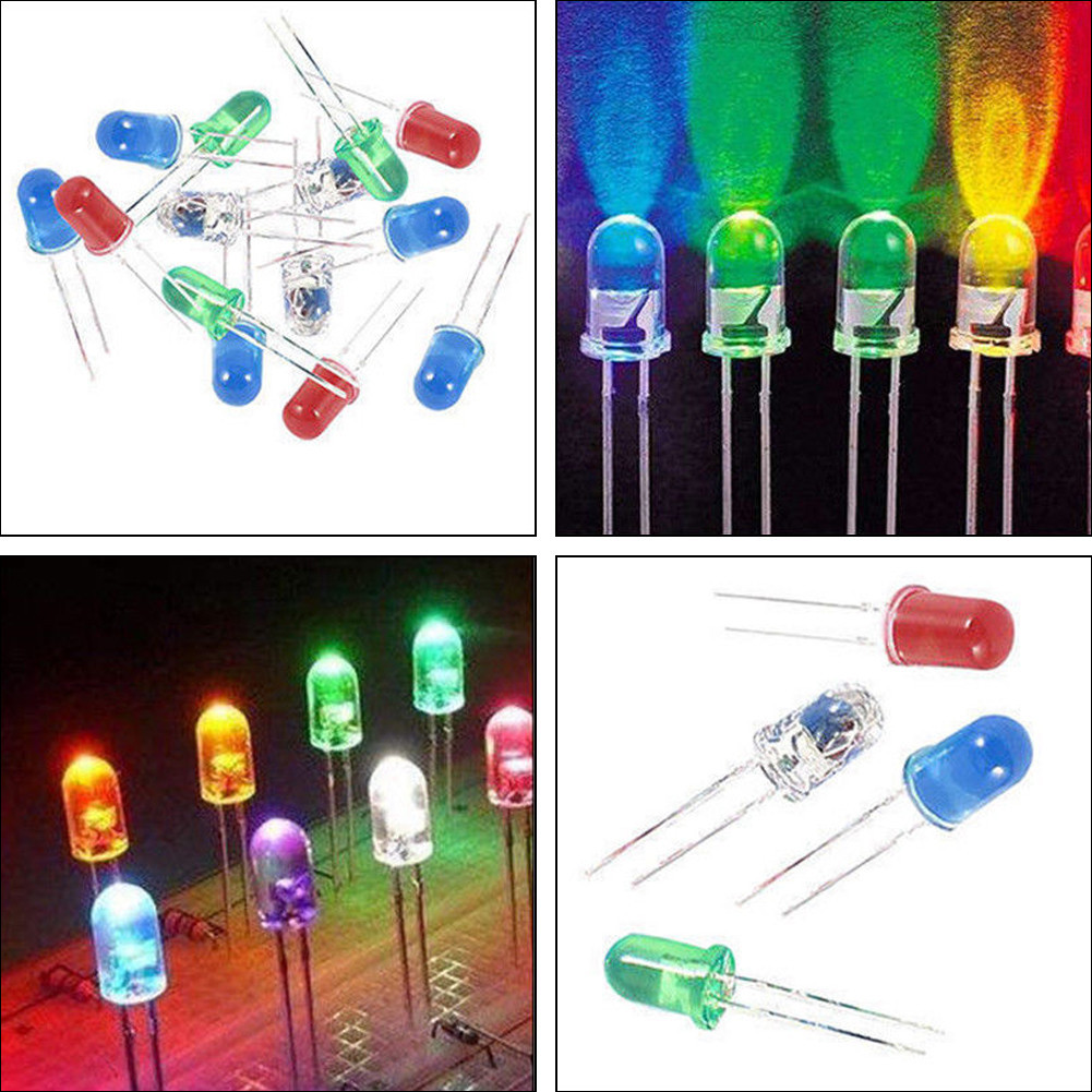 keepdreaming 500Pcs LED Light-Emitting Diode 100Pcs/Color 5MM Light ...