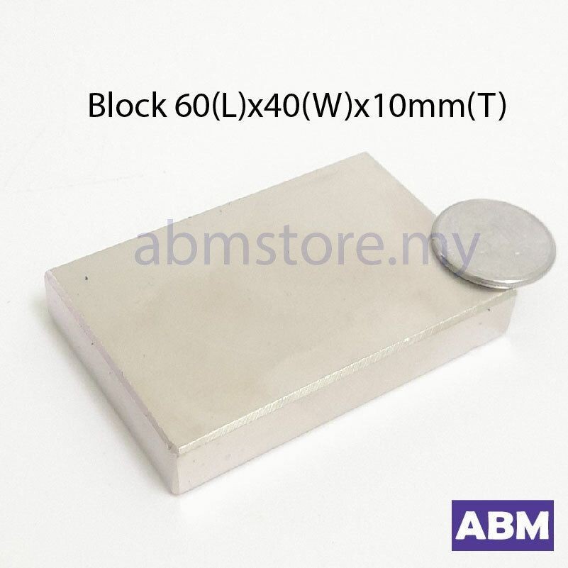 Neodymium Super Strong Magnet Rectangular Block (Big Size) | Shopee ...