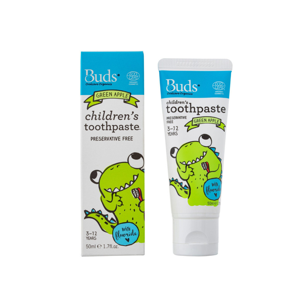 Buds Toothpaste With Fluoride Green Apple 50ml (3-12yrs) | Shopee Malaysia