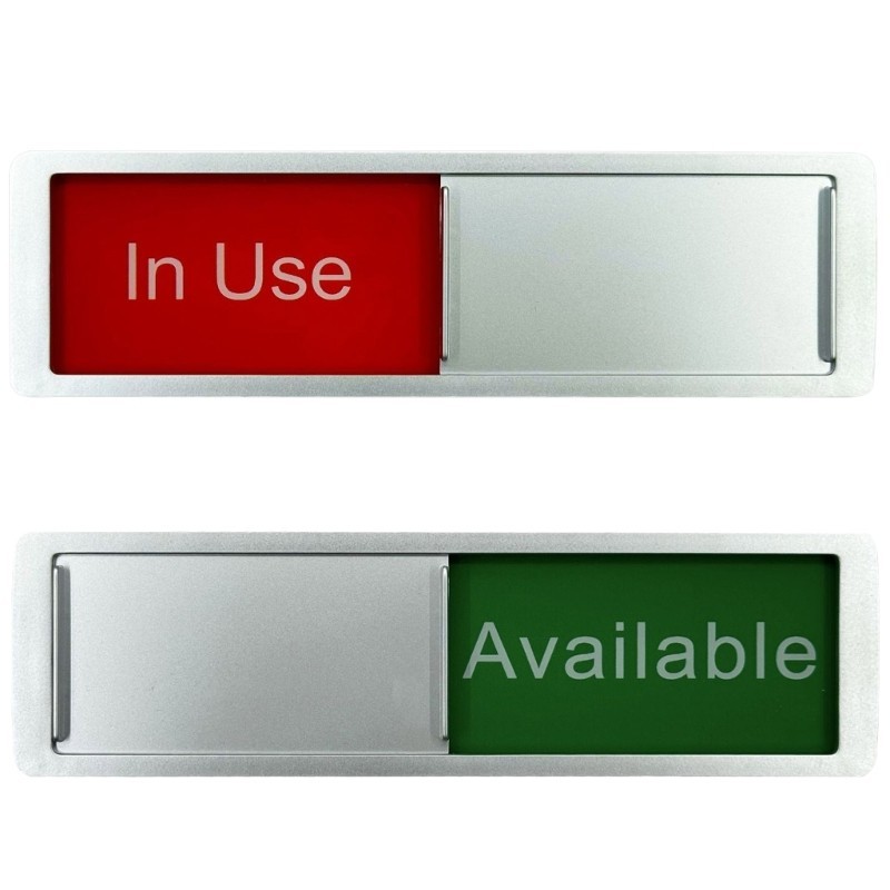 HO Avaiable or In Use Door Sign Vacant Occupied Sign for Home Office ...