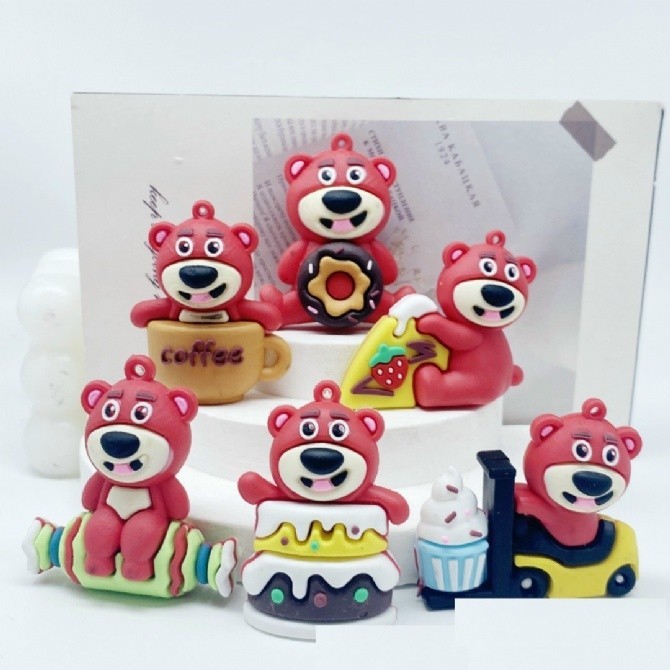 6 in 1 Lotso cake topper figure | Shopee Malaysia