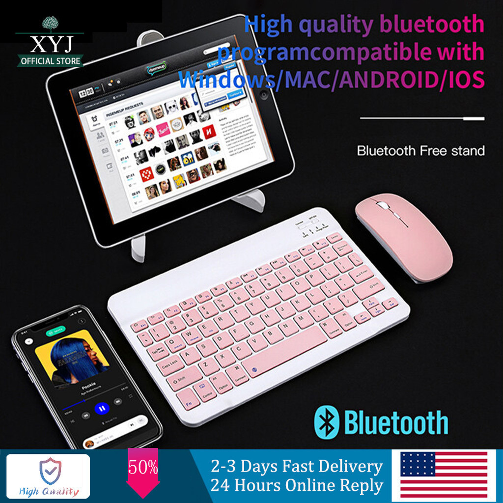 Bluetooth Wireless Ultra-Thin MinI Silent IPad Bluetooth Keyboard and ...