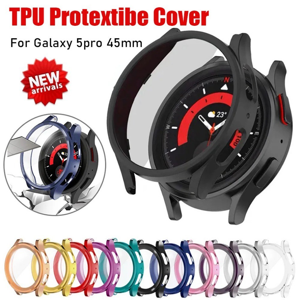 Soft Watch Case For Samsung Galaxy Watch 5 Pro 45mm TPU Bumper ...