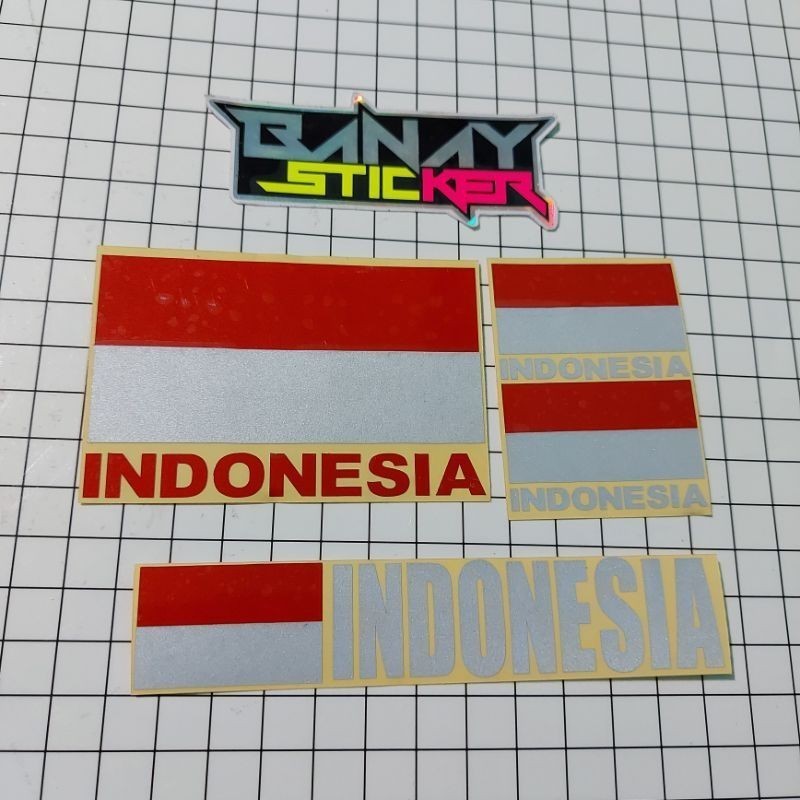 Indonesian FLAG CUTTING STICKER | Shopee Malaysia
