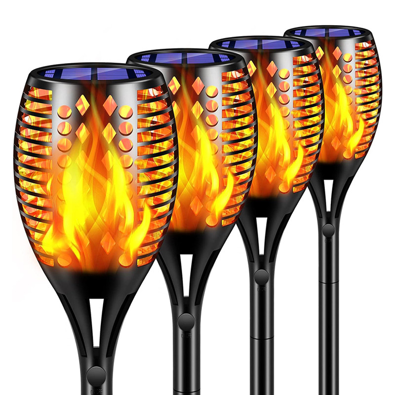 2025 LED Lampu Solar Light Waterproof Hari Raya Flickering Flame Torch ...