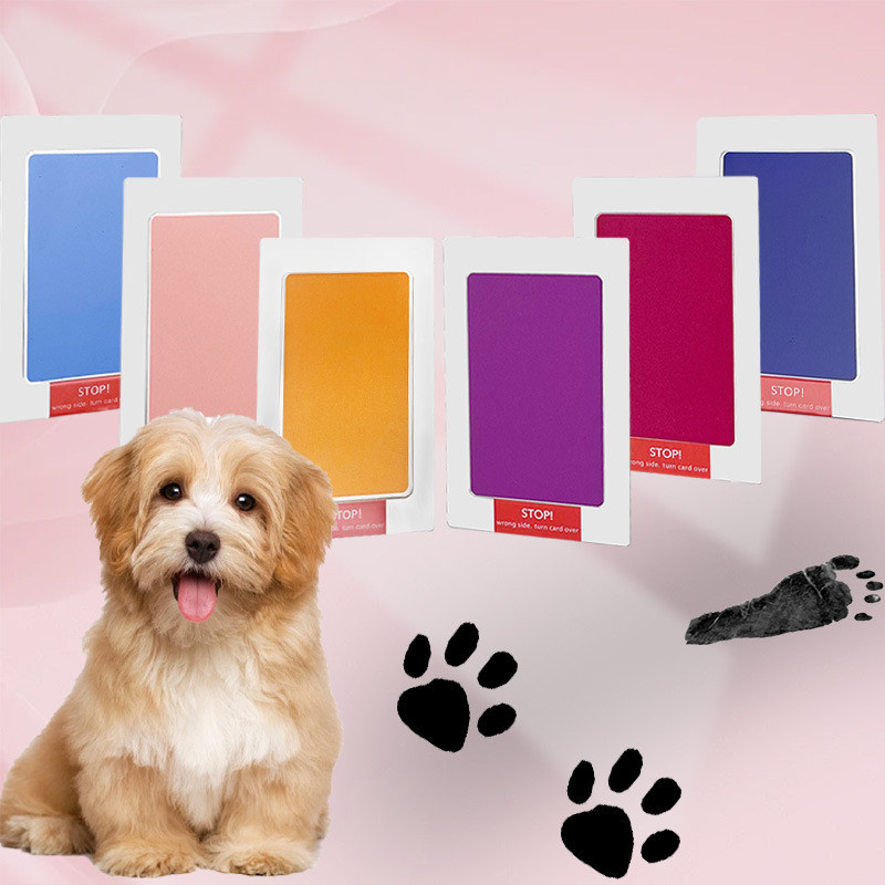 Pet Hand Footprint Pad Commemorative Paw Print Cat Dog Footprint ...