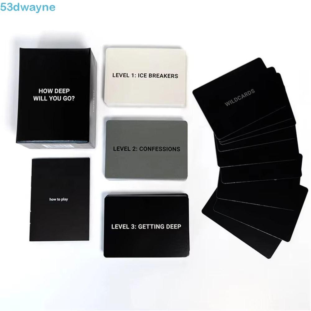 DWAYNE Dialogue Game Cards, Ice Breakers Party Social Teling Truth Game ...