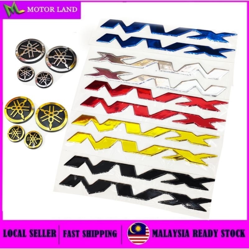 YAMAHA NVX NVX155 3D EMBLEM STICKER LOGO SET / TUNBUL EMBLEM STICKER ...