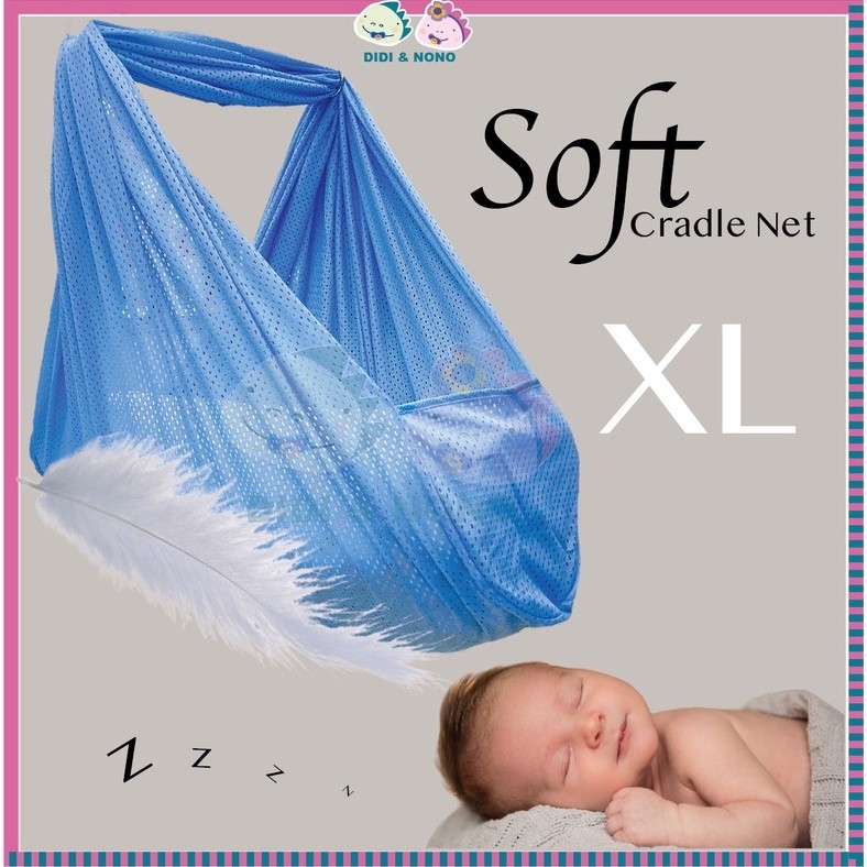 QQ Baby Cradle Net Soft material kain buai lembut baby ( XL Size ...