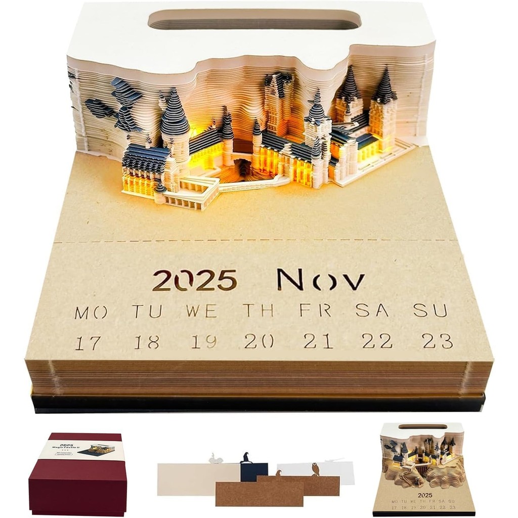 Time Piece Calendar 2025 Potter,Super sized3DCastle Art Calendar ...