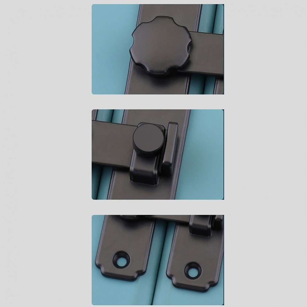 Door Bolt Latch Key Lock Silver Stainless Steel Timer Switch Home ...