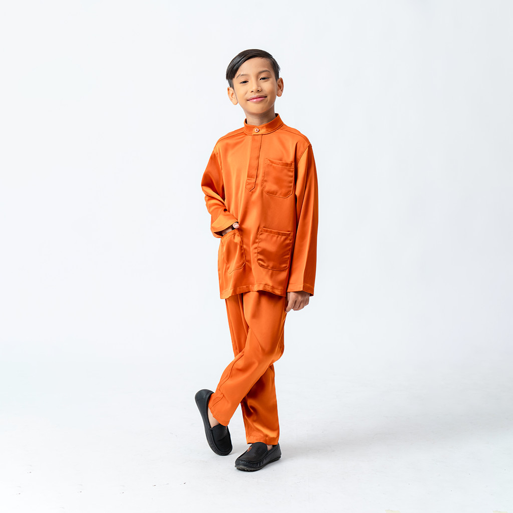 [RAYA 2025 | SEDONDON SERIES] DAPPER | Kids Orange Baju Melayu - 770KBS ...