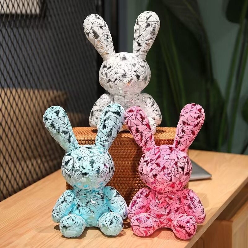 Influencer Rabbit Cute Diamond Rabbit Plush Toy Ragdoll Decoration Girl ...