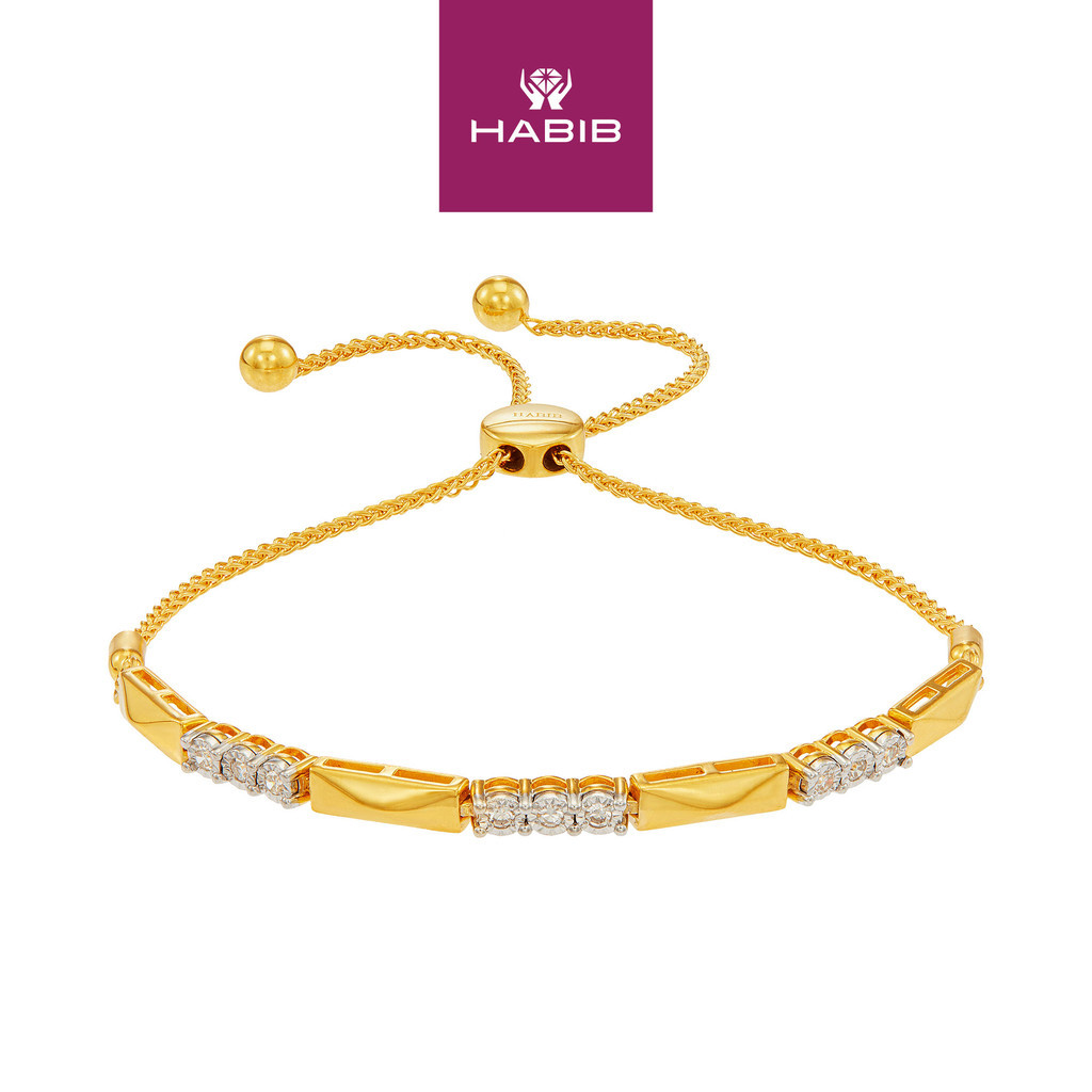 HABIB Diamond Bracelet in 925 Silver XYZ-937 | Shopee Malaysia