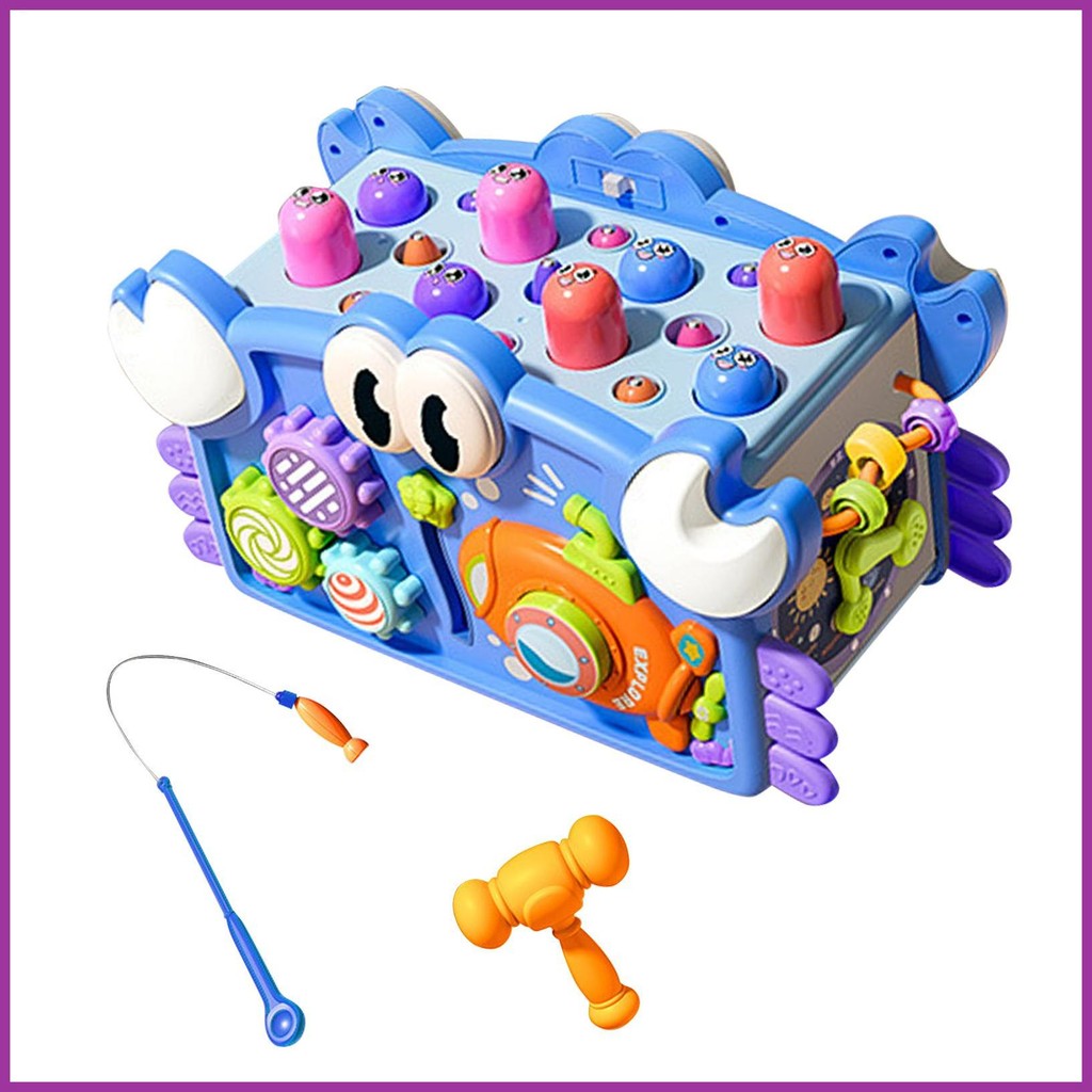 Multifunctional Activity Cube Educational Puzzle Toy Toddler Sensory ...